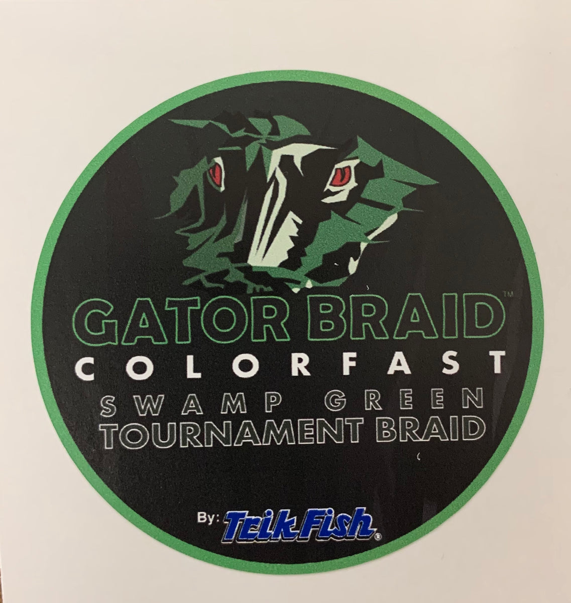 Gator Braid - Sticker (3in. x 3in.) – Trikfish