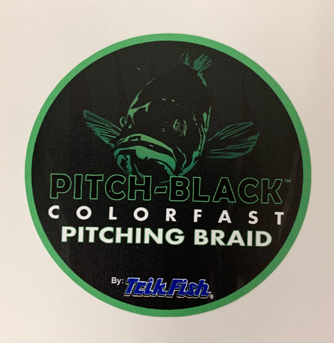 Pitch-Black Braid - Sticker (3in. x 3in.) – Trikfish